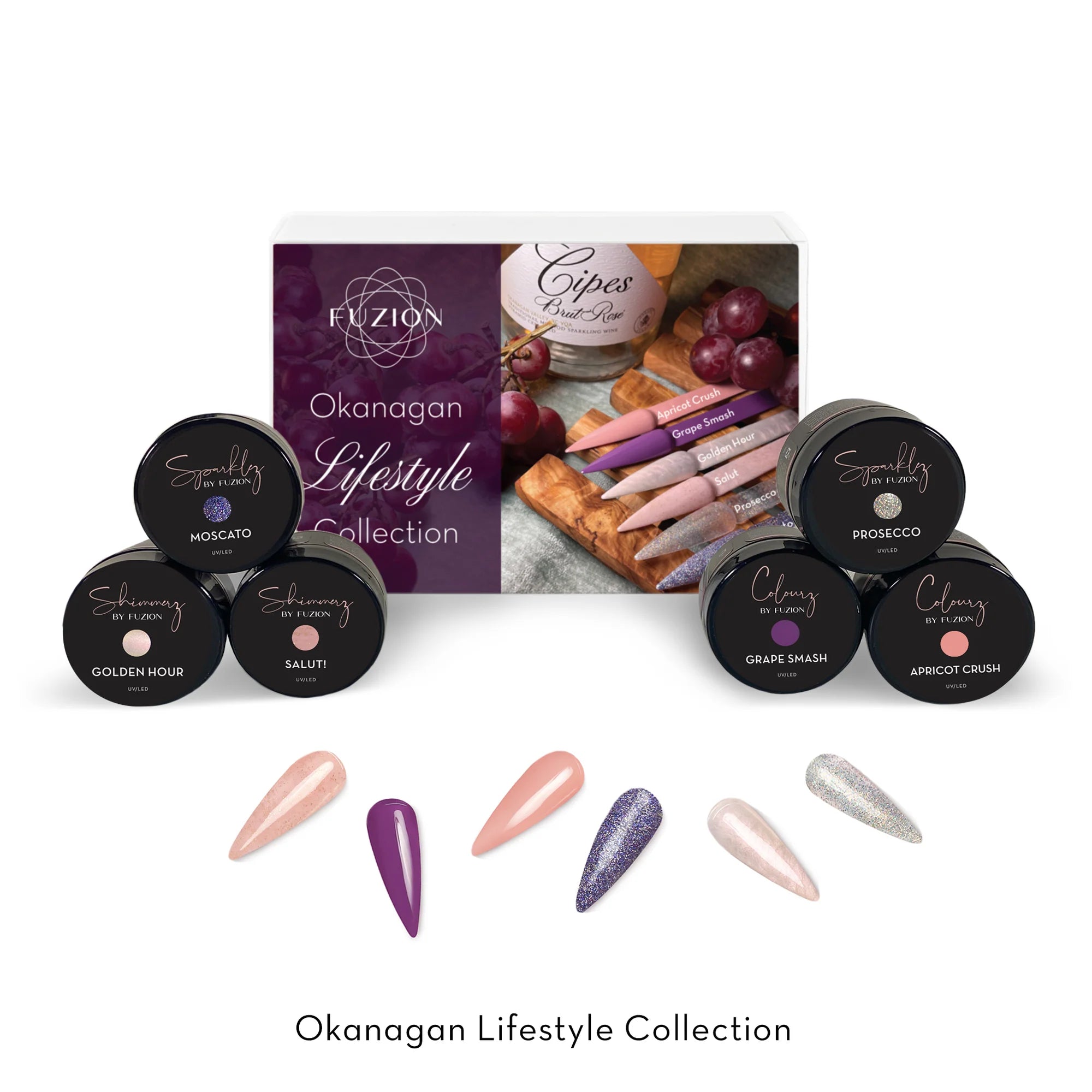 Fuzion Okanagan Lifestyle Collection | 6pc Gel Polish Kit | DK Beauty ...