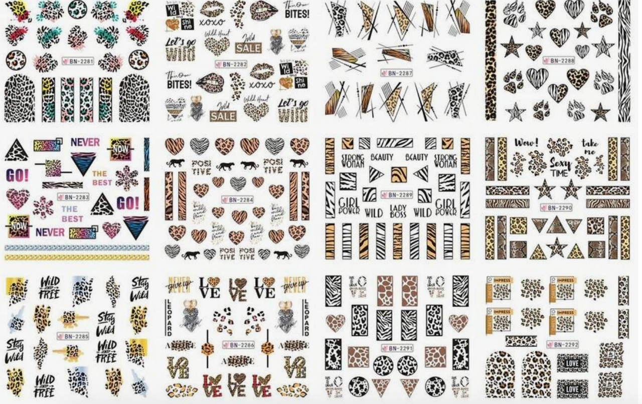 Water Decals Animal Print Theme – DK BEAUTY